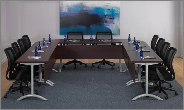 Meja Konferensi Kantor Kecil Bentuk U Modular - Buy Modular Meja,Meja ...