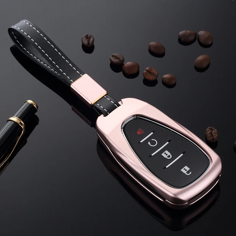 For Chevrolet Key Cover Case 4 Buttons Metal Aluminum Car Key Shell ...