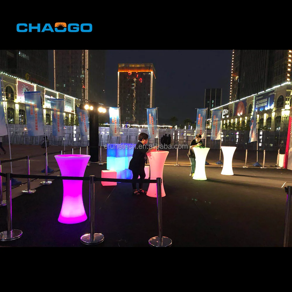 Outdoor Led Furniture 16 Colors Changing Illuminated Commercial Led ...