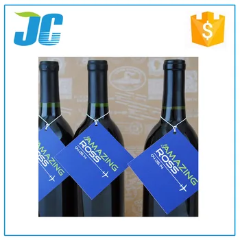 Custom Printed Wine Bottle Neck Tag - Buy Printed Wine Bottle Neck Tag ...