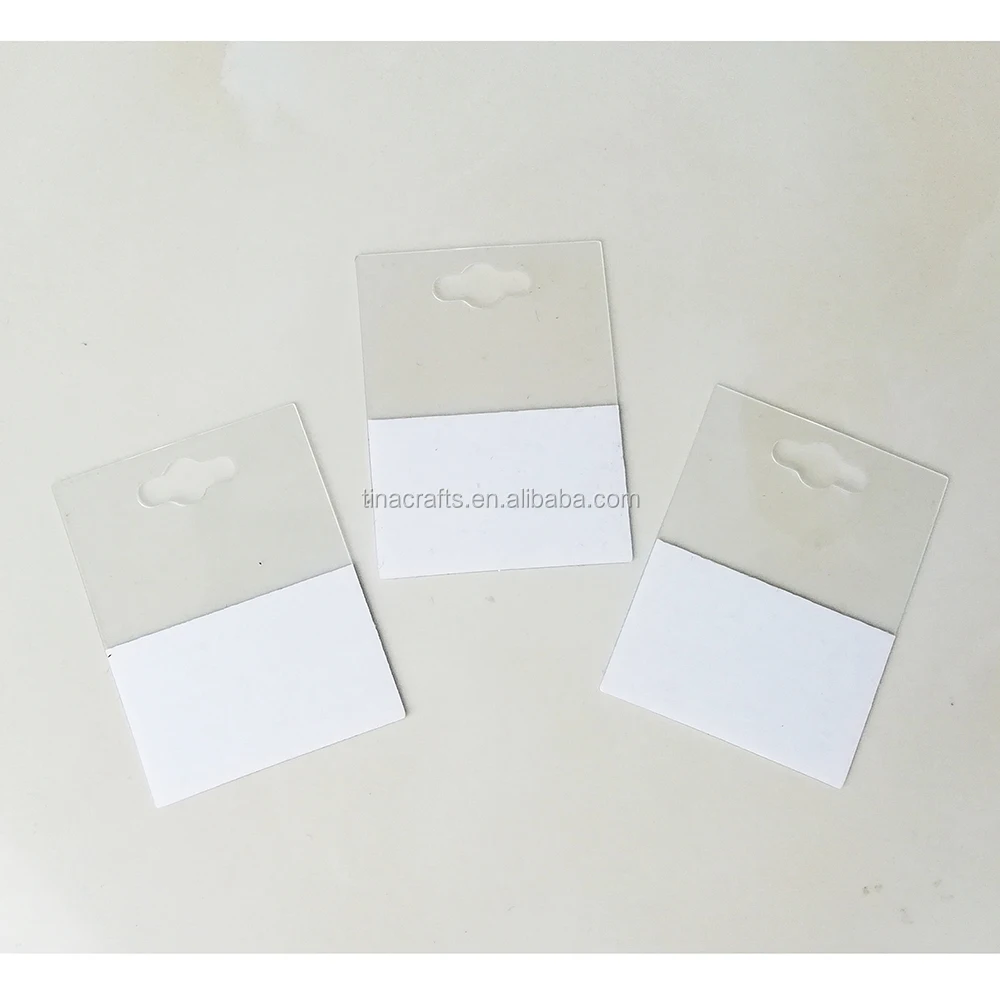 Transparent PVC Plastic Bottle Neck Hang Tabs - Customizable