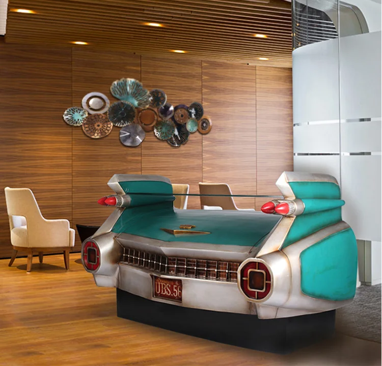 Car Bar Table - Vintage Industrial Style for Home & Restaurant