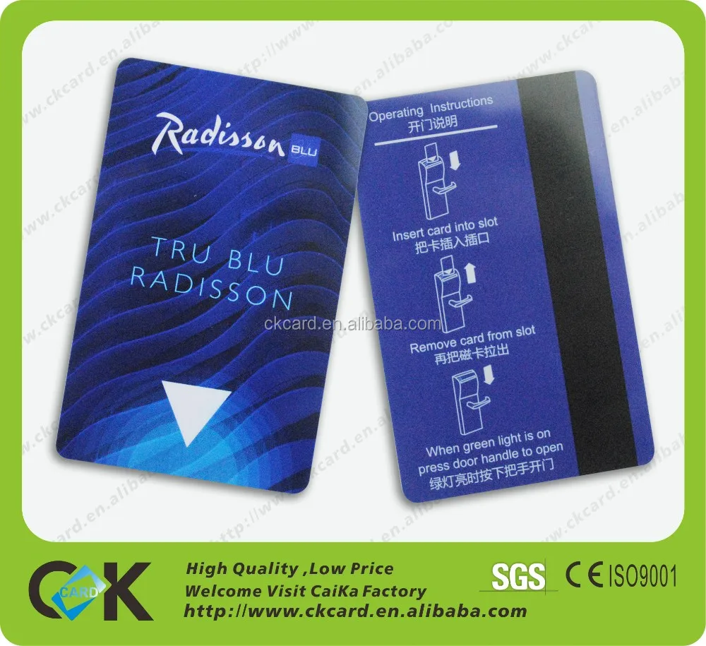 Writable Em4325 Chip RFID Hotel Key Cards