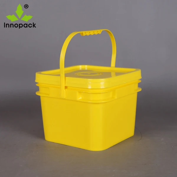 4l/4kg Square Bucket Hardware Bucket Nails Bucket With Plastic Lid And ...