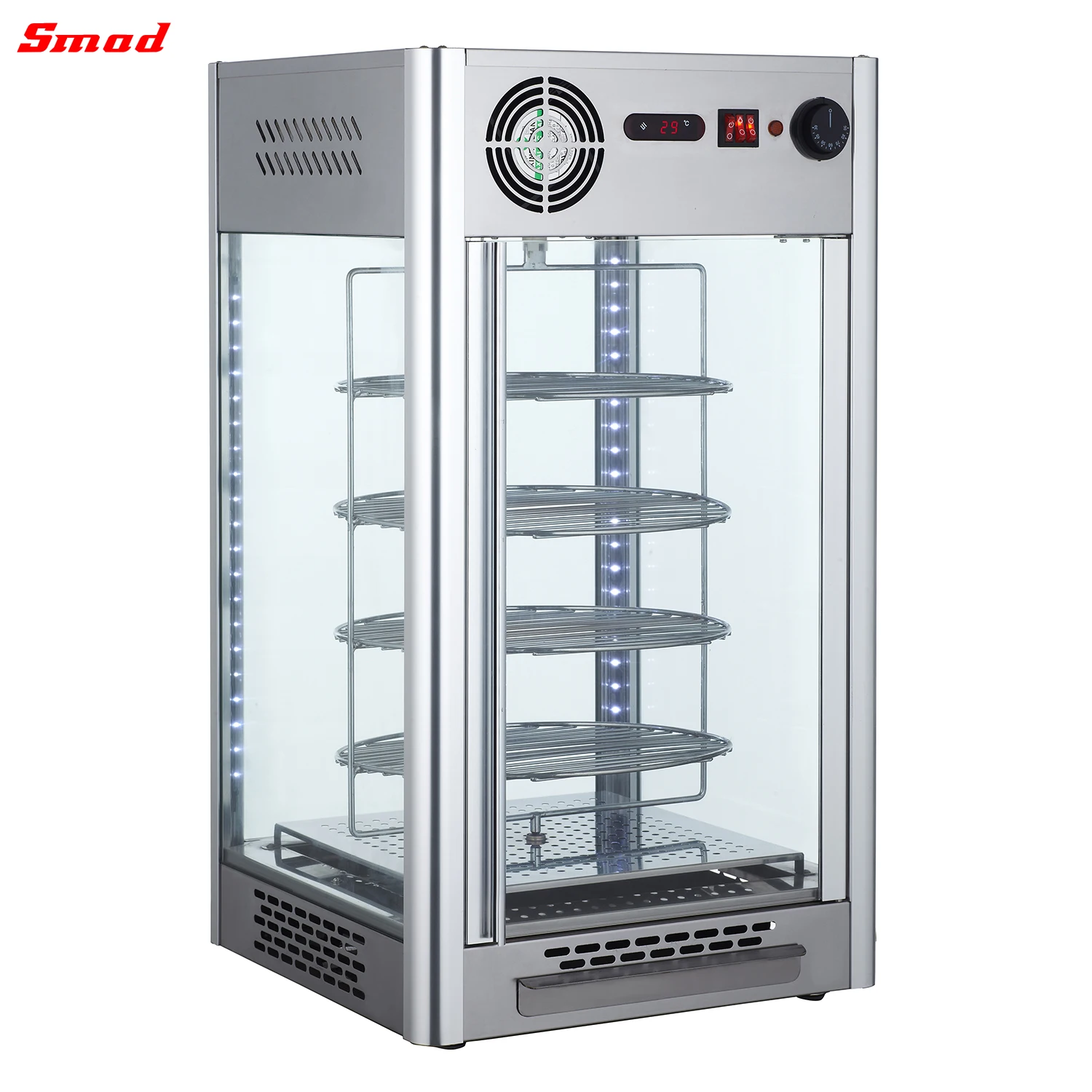 108l Pizza Fried Chicken Warmer Glass Display Warming Showcase Cabinet ...