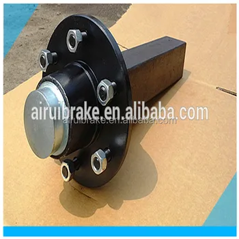 60mm Square Solid Axle Stub Complete With Wheel Hub - Buy Stub Axle And ...