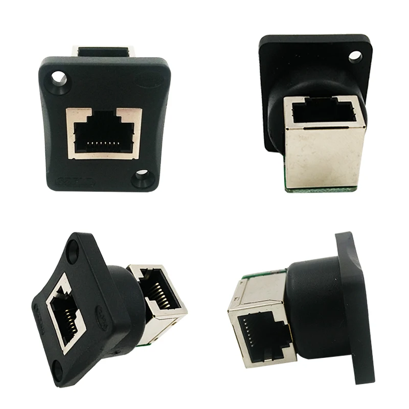 Rj45 Señal Hembra De Ángulo De 90 Grados Conector Para Acceso A ...