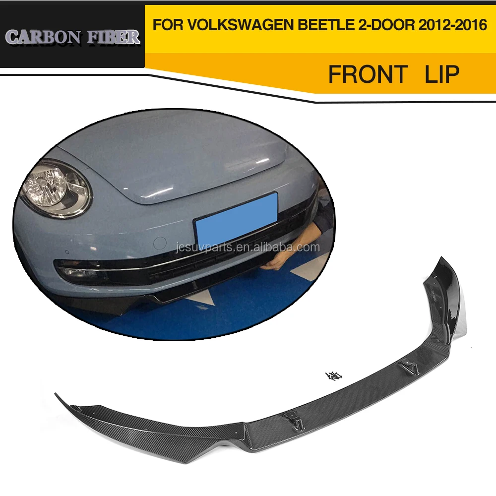 A Style Carbon Fiber Front Bumper Lip For Volkswagen Beetle 2-door 2012 ...