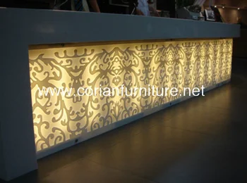 Custom Design Solid Surface Made Led Lighted Bar Table - Buy Light Up ...