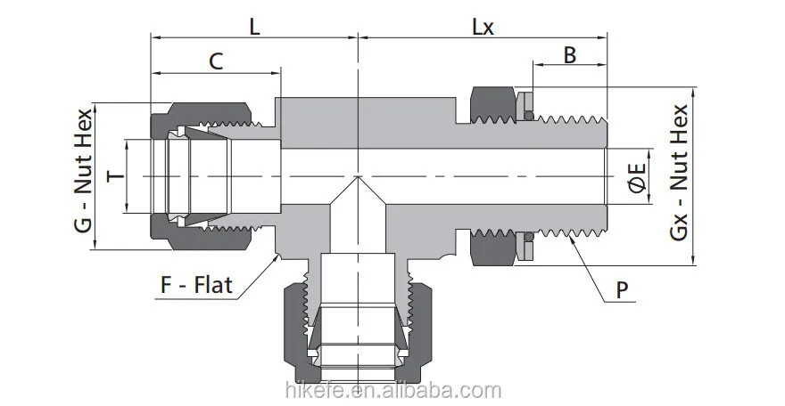 Stainless Steel Positionable Male Run Tee Swagelok Positionable Male ...
