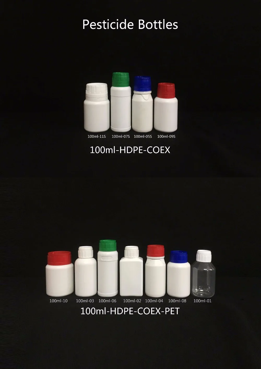 100ml Plastic High-barrier Pesticide Bottle Coex Bottles For Chemical ...