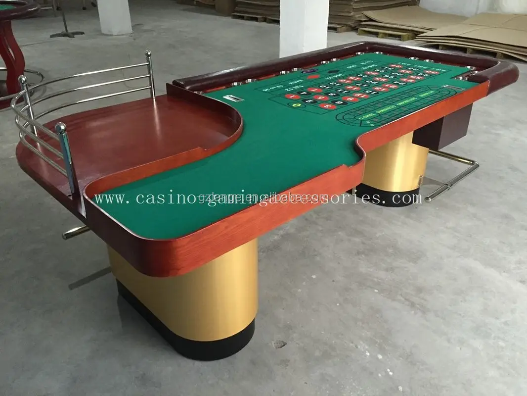 Factory Direct Luxury 96inch Roulette Poker Table With 22inch Roulette ...