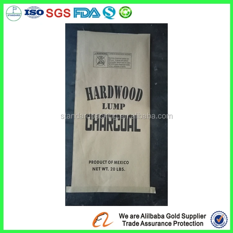 3 Layer Kraft Paper Charcoal Briquette Packaging Bag 8kg - Buy 3 Layer ...