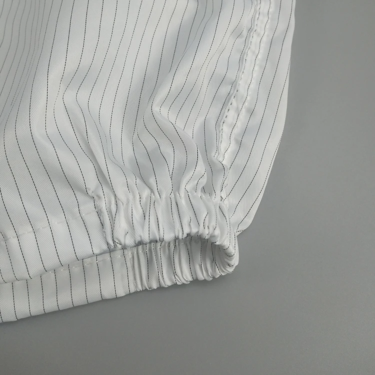 5mm Conductive White Safety Esd Cleanroom Smock - Buy Cleanroom Smock ...
