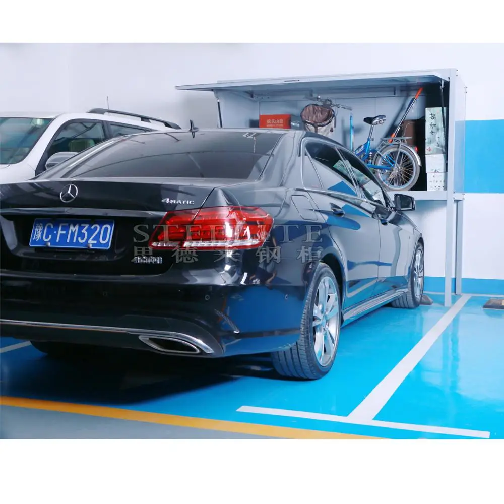 Car Parking System Lockable Over Car Bonnet Storage Locker Cabinet ...