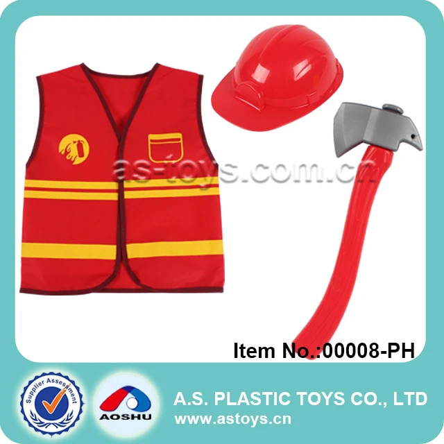 Herramienta y casco de bombero niños pretend bombero de juguete de ...