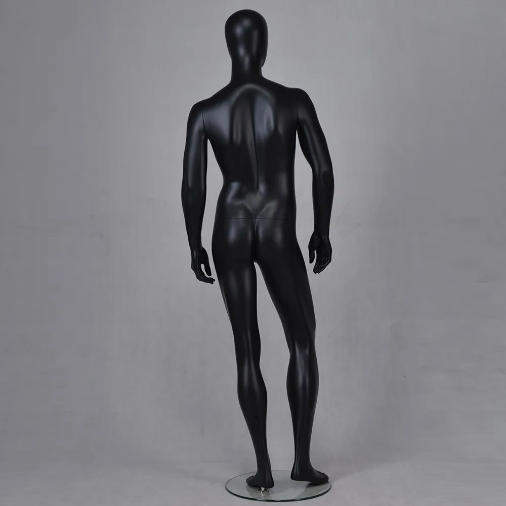 Abstract Black Fiberglass Muscle Male Mannequin - Buy Male Mannequin ...