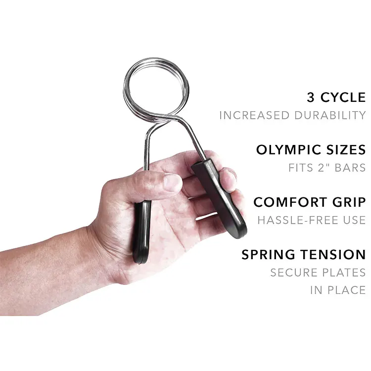 Weightlifting Spring Lock Collars - Secure & Customizable