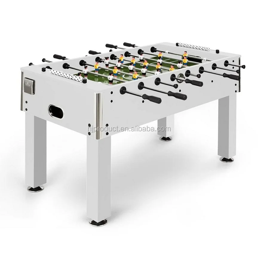 Luxury White Foosball Table - 55 Inches Adult Indoor Sport