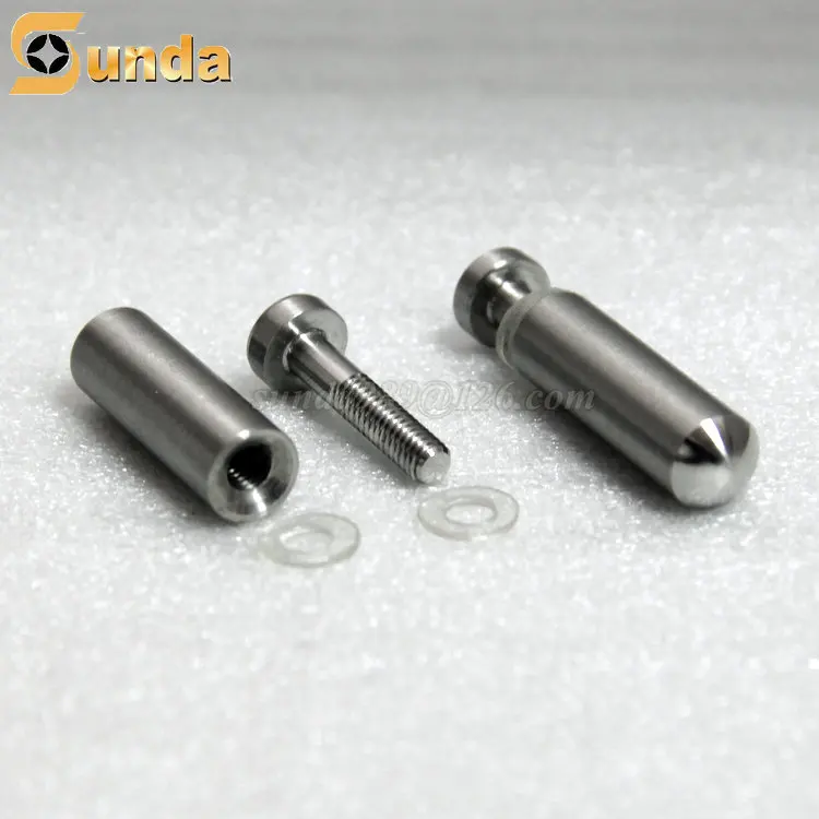 Stainless Steel Glass Panel Standoff Mounts Screw Aluminium Standoff ...