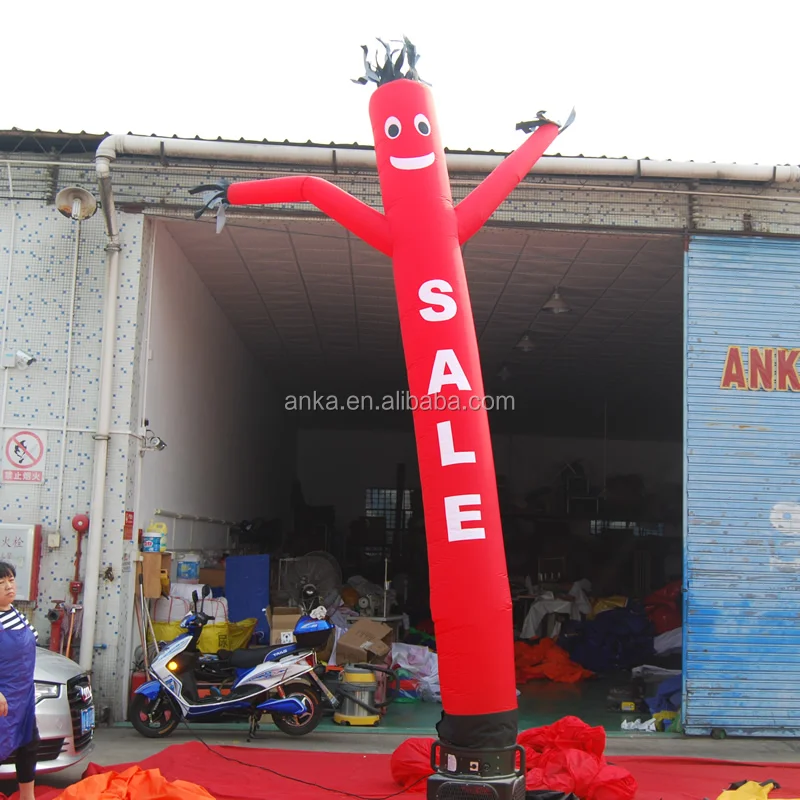 Una sola pierna inflable aire bailarín hombre bailando aire bailarines ...