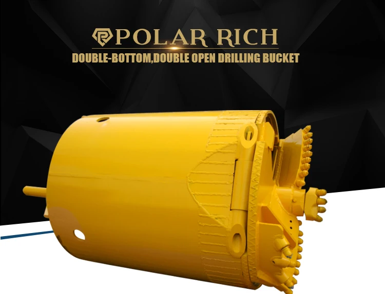 Barrel Drill Rig Sand And Rock Drilling Bucket With Double Bottoms ...
