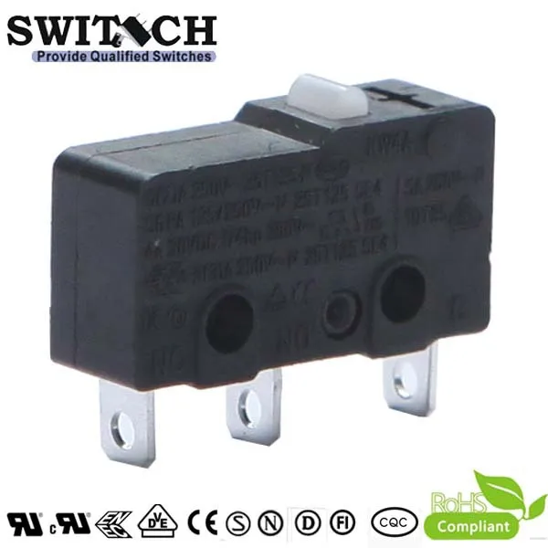 12v Push Switch Mini Micro Switch Kw4a With Spst Solder Terminals ...