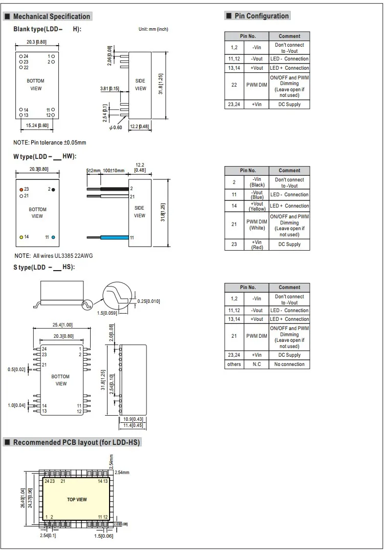 Meanwell Ldd-1000h 1000ma Dc Dc Step Up Converter Led Driver 1000ma ...