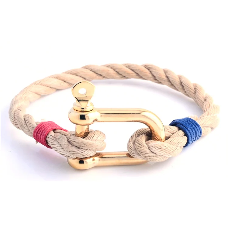 Factory Wholesale Handmade Nylon Rope Custom Mens Stainless Steel ...