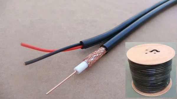 Dual Thin 26awg Rg6/rg6u Shield Coaxial Cable - Buy Double Shielded ...