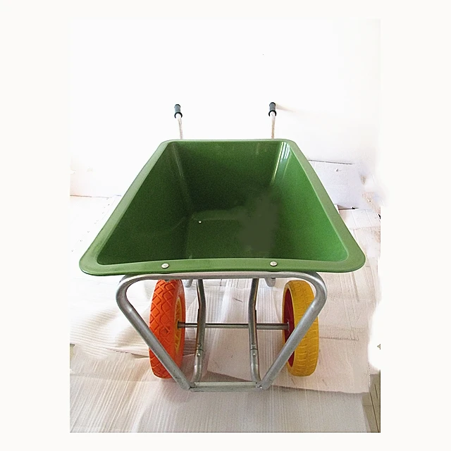 Hot Dip Galvanised Wheelbarrow With Two Wheels 160l Tray - Buy Hot Dip ...
