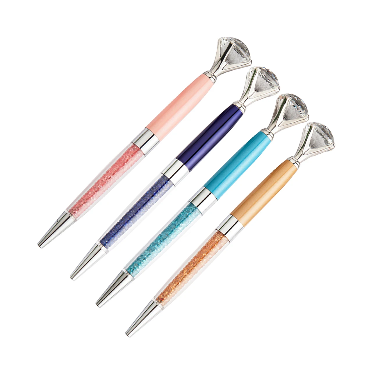 Jh Personalized Diamond Pen Novelty Crystal Diamond Top Ball Pen - Buy ...