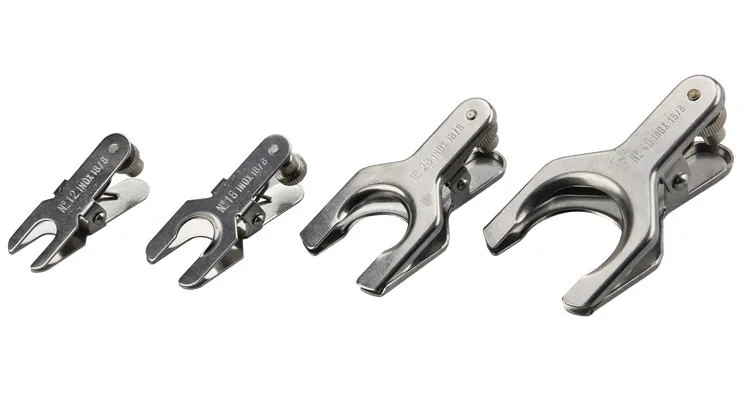 HAIJU LAB Stainless Steel Joint Pinch Clamps for Chem Lab