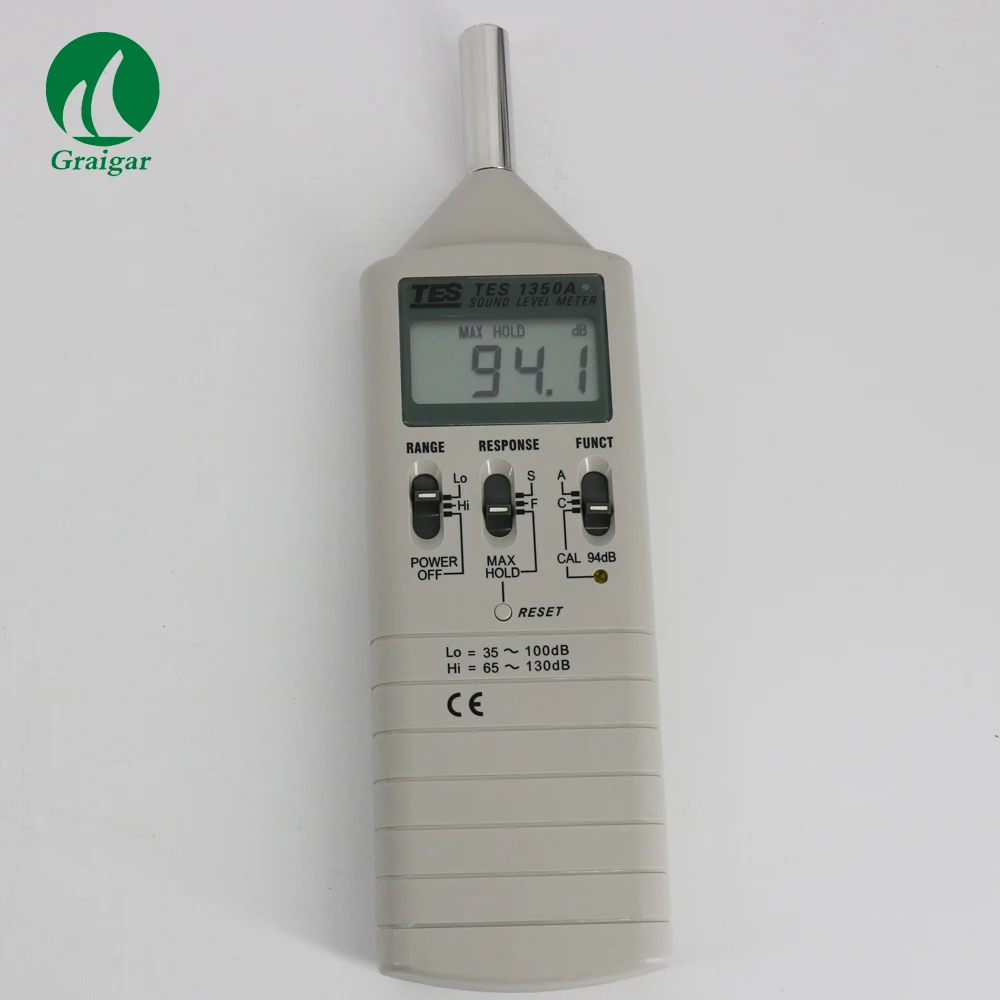 Tes-1350a Sound Level Meter A And C Frequency Weighting 0.1db ...