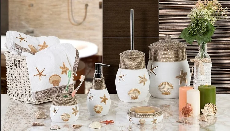 Shop Our Beach Themed Polyresin Bathroom Accessories