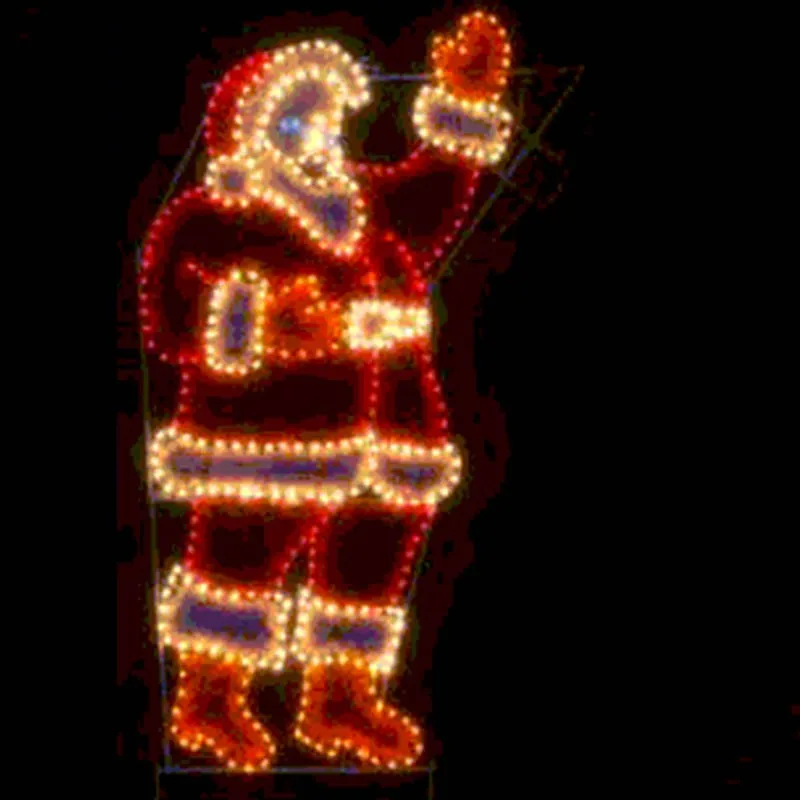 Outdoor Giant Led Father Santa Commercial Waving Santa For Holiday Lawn ...