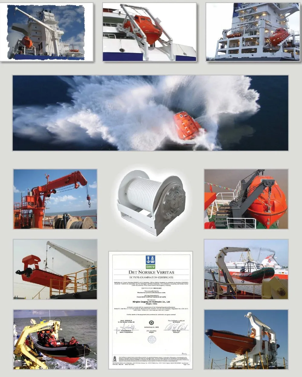 IYJ-N Series Winch for Lifeboat Davit DNV Certificate Rescue Boats Winches