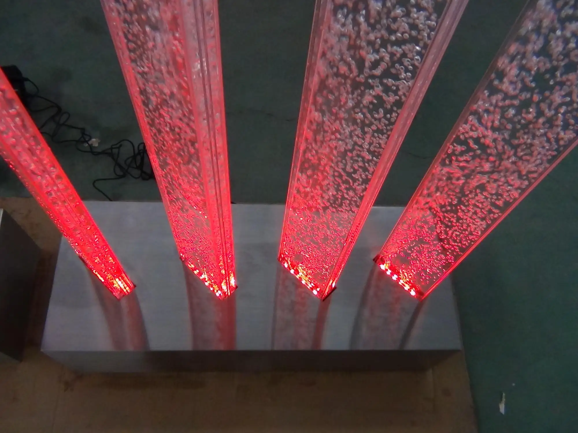 Indoor Rgb Led Water Bubble Column Wall And Water Bubble Pillar For ...