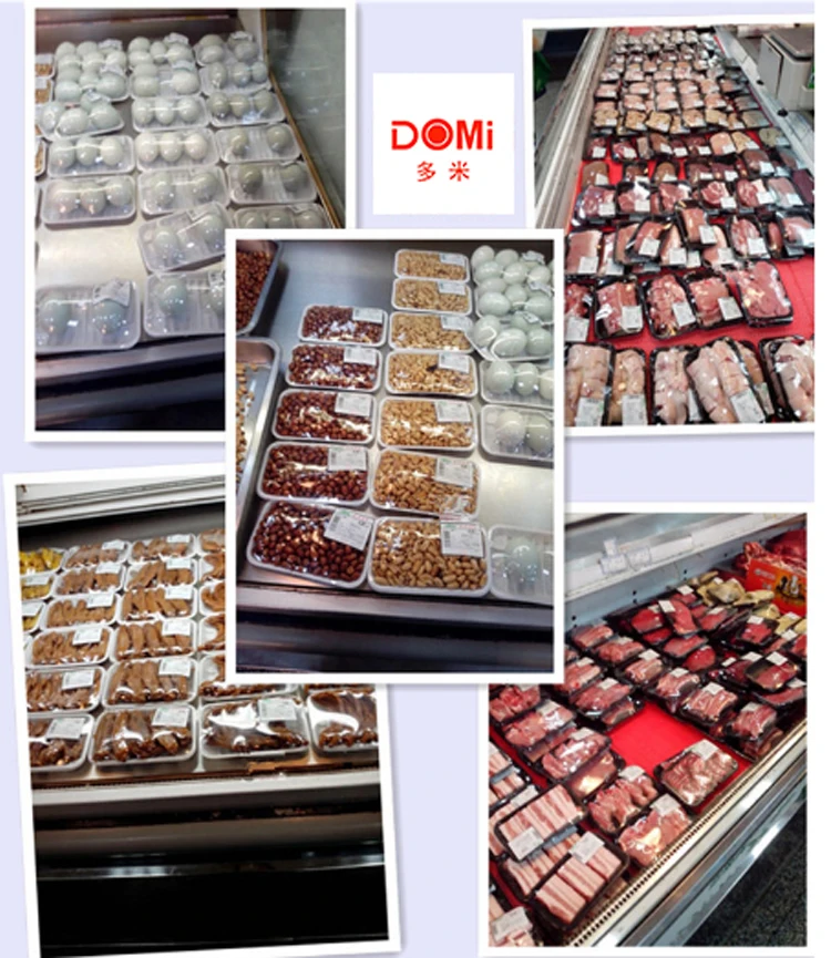 Disposable Roasted Chicken Packaging Box Clear Black Take-away Plastic ...