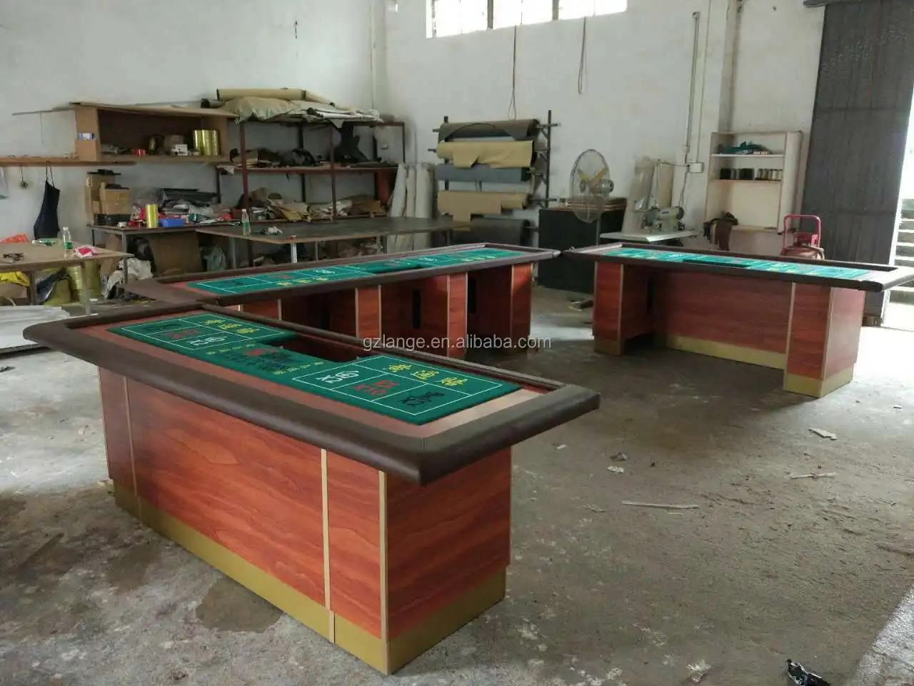 12 Foot Deluxe Custom Portable Craps Poker Table With Sic Bo Shaker ...