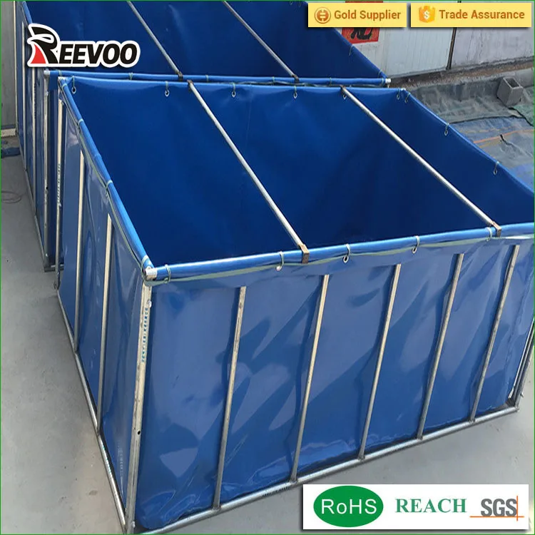 Folding Collapsible Pvc Fish Ponds For Aquaculture,Pvc 5000-8000 ...