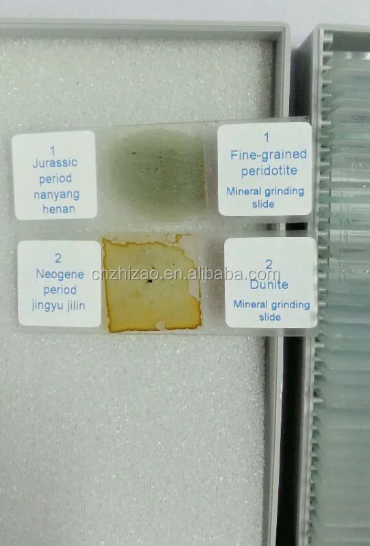 Hot Selling Fixed Set 100pcs Mineral Thin Section Slides Prepared ...