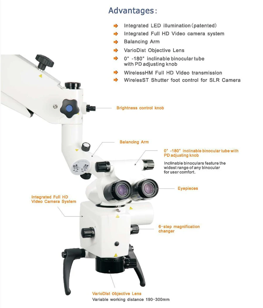 High Quality Led Illumination Dental Root Canal Microscope - Buy Dental ...