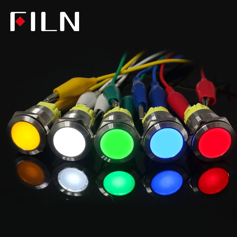 IP67 Waterproof Metal LED Warning Indicator Light Signal Lamp