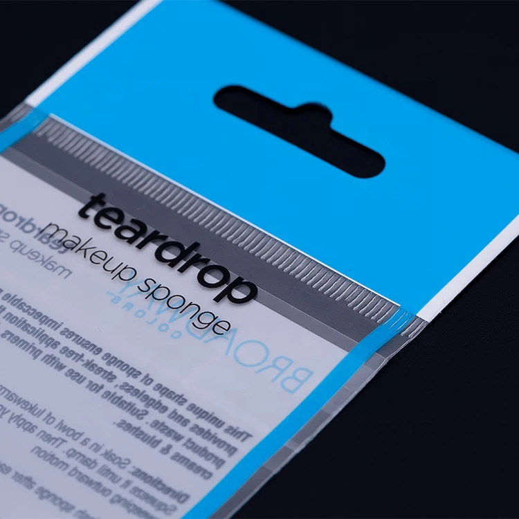 China Supply Custom Small Header Cards Plastic Poly Bags For Clothing ...