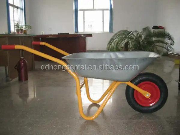 Galvanized Tray Russian And Ukraine Market With One Wheel Wheel Barrow ...