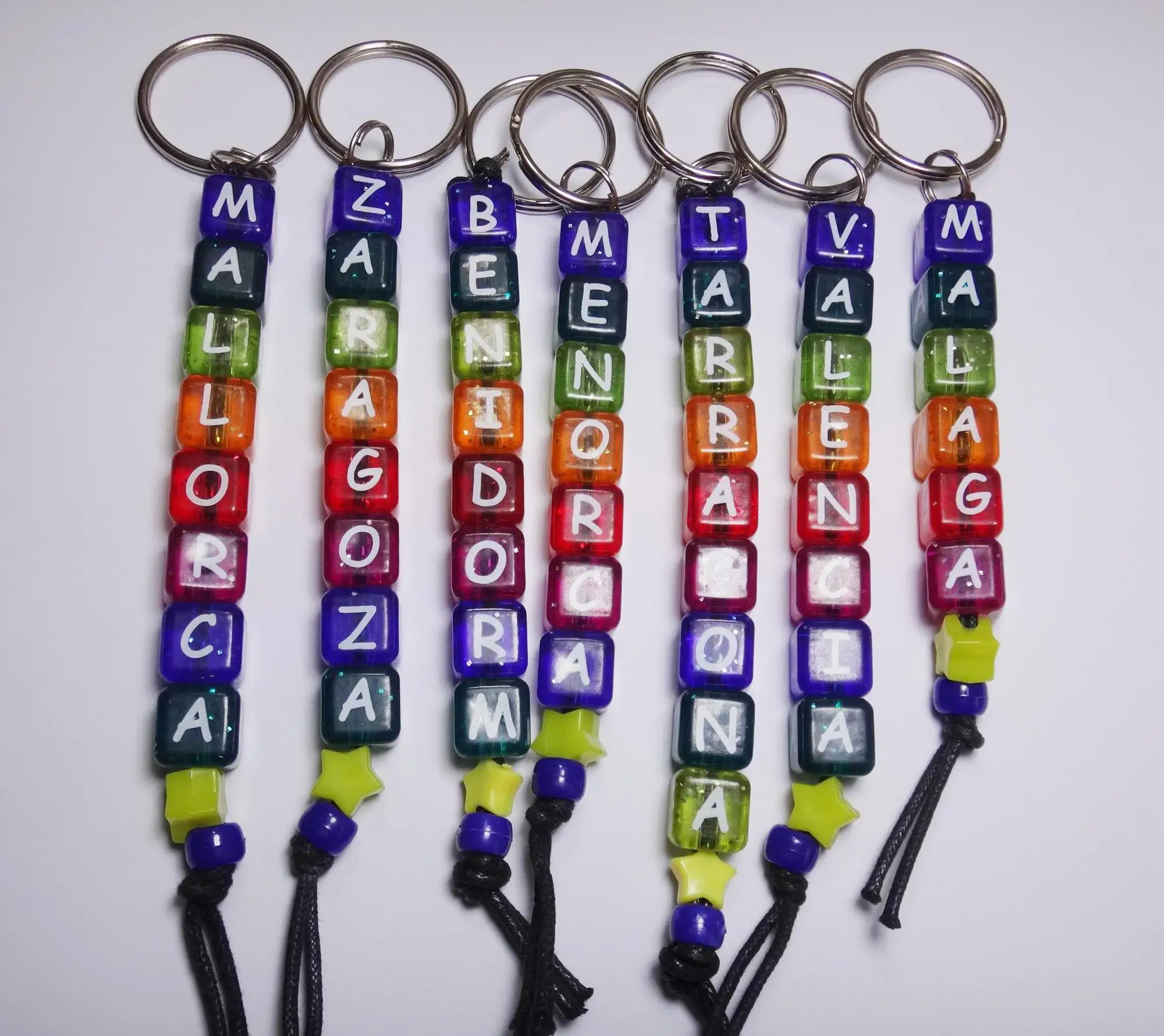 Plastic Alphabet Dice Keychain With Country Name Plastic Alphabet 
