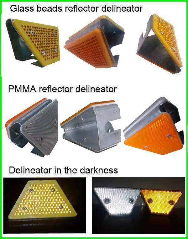 Guardrail Delineator Reflector