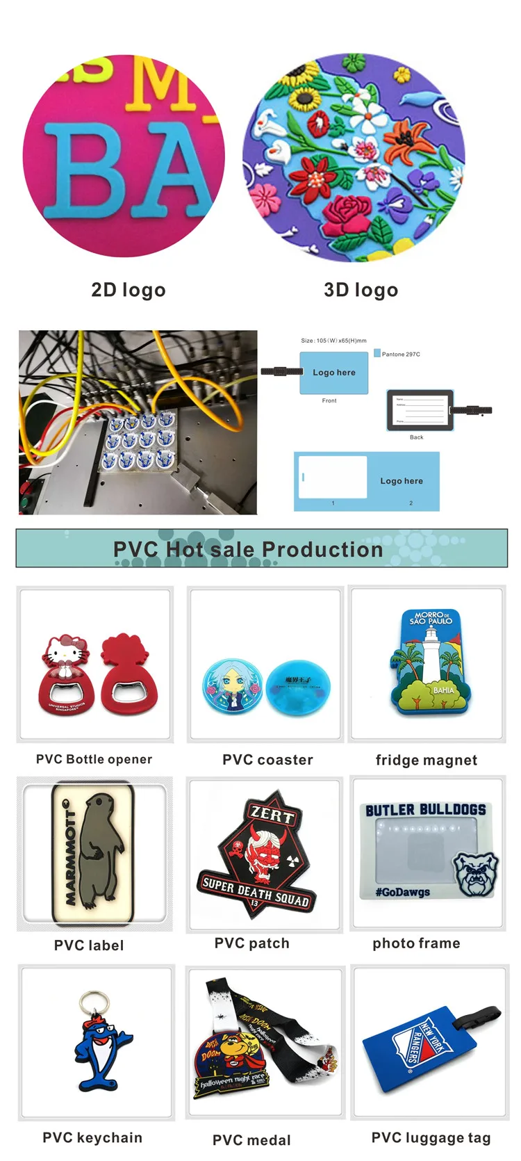 Oem Factory Pvc Keychain Custom Full Color Embossed Key Chains Rubber ...