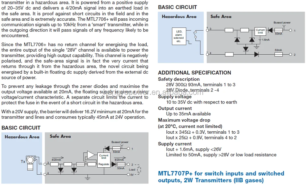 Mtl7700 Series Din-rail Mounting Safety Barriers Mtl7706+ - Buy Mtl ...